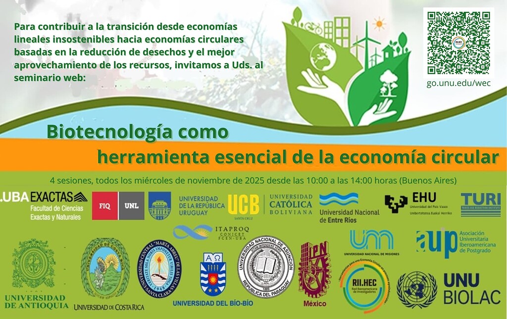 UNU-BIOLAC: Webinar: Biotecnología como Herramienta Esencial de la ...